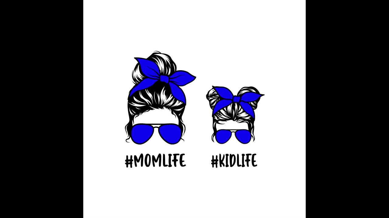 Free SVG File Mom Life Kid Life Decal Silhouette Cameo Cricut Cut ...
