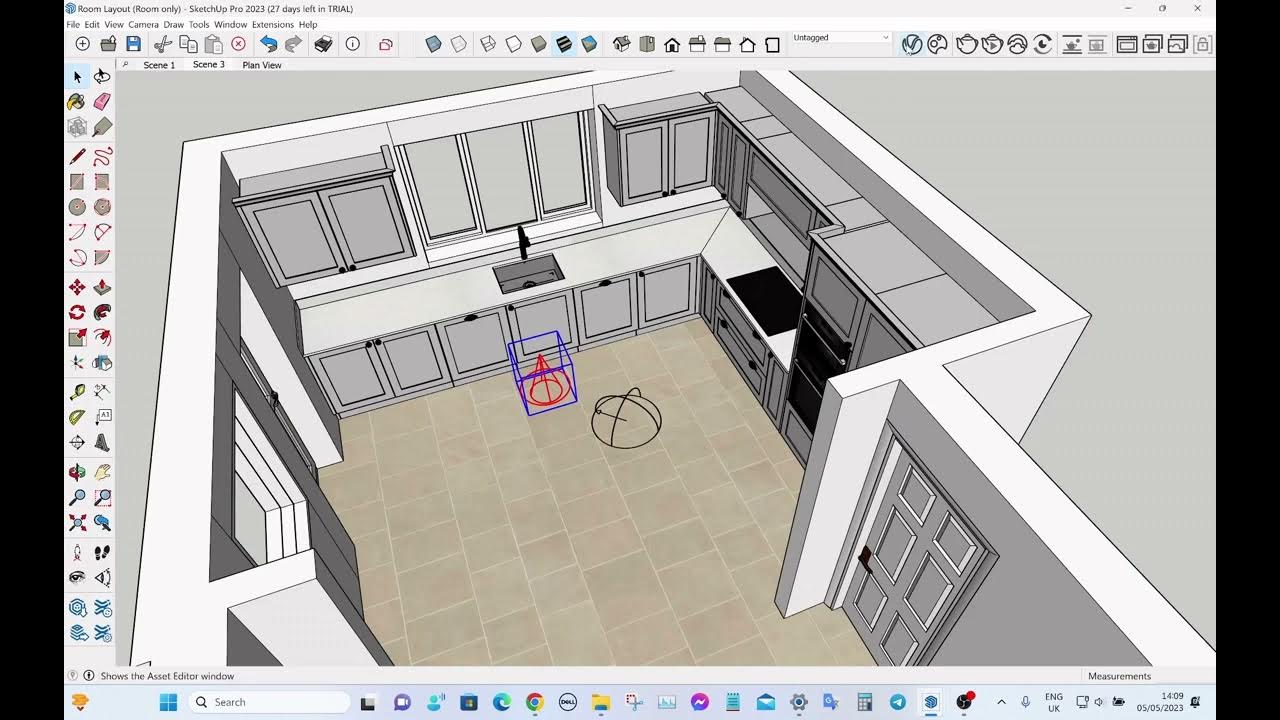 6. Beginner Sketchup Tutorial - Adding Lights and Background - YouTube