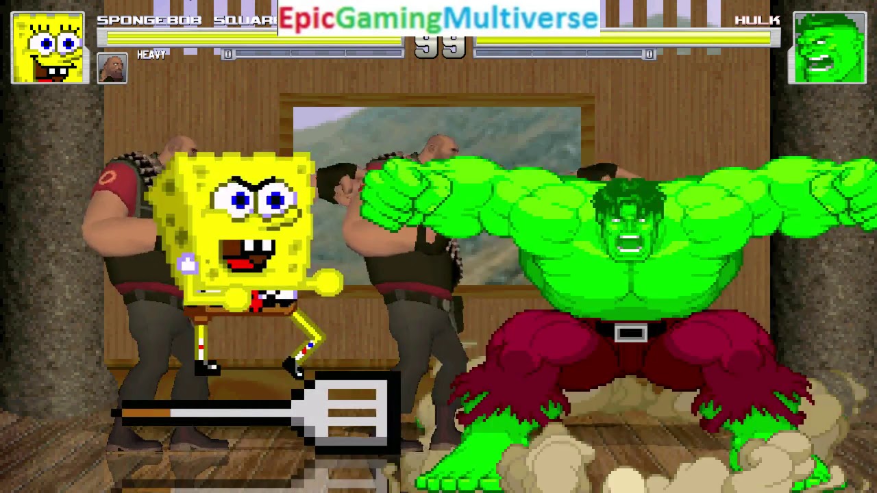 Team Fortress 2 Characters (The Heavies) And SpongeBob VS The Hulk In A ...