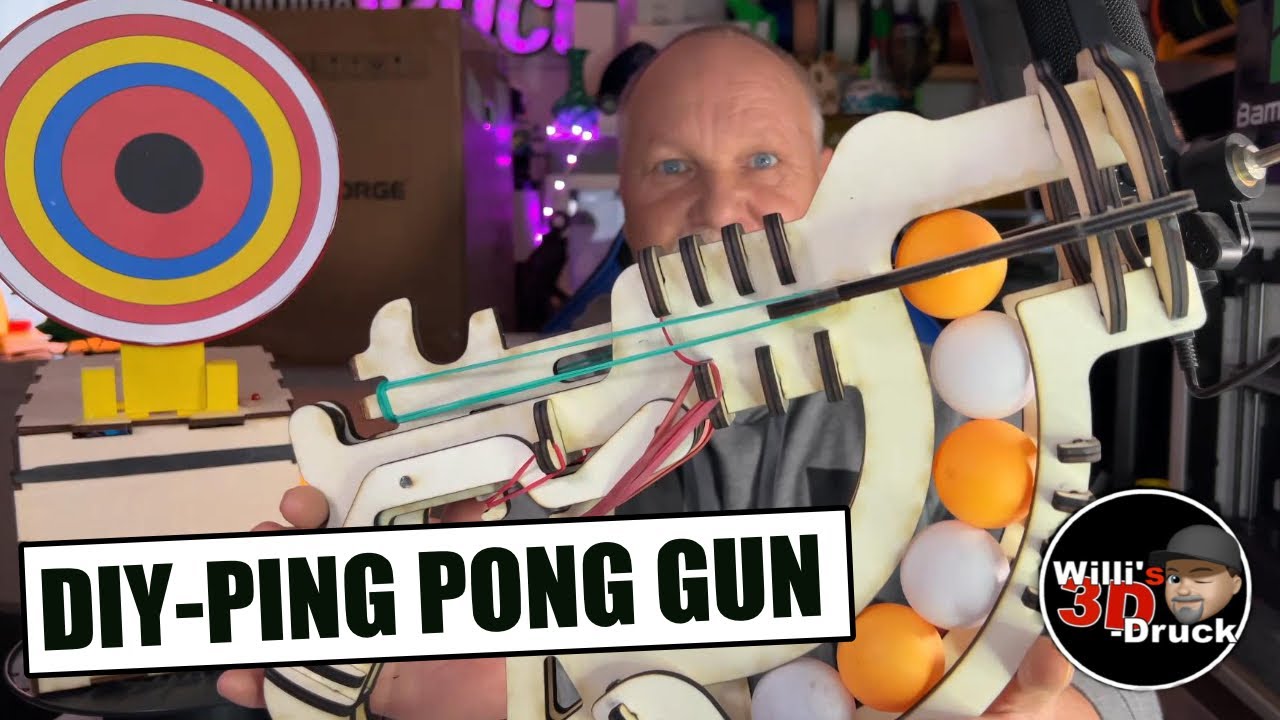DIY Algolaser Delta 22W Laser PING PONG GUN - YouTube