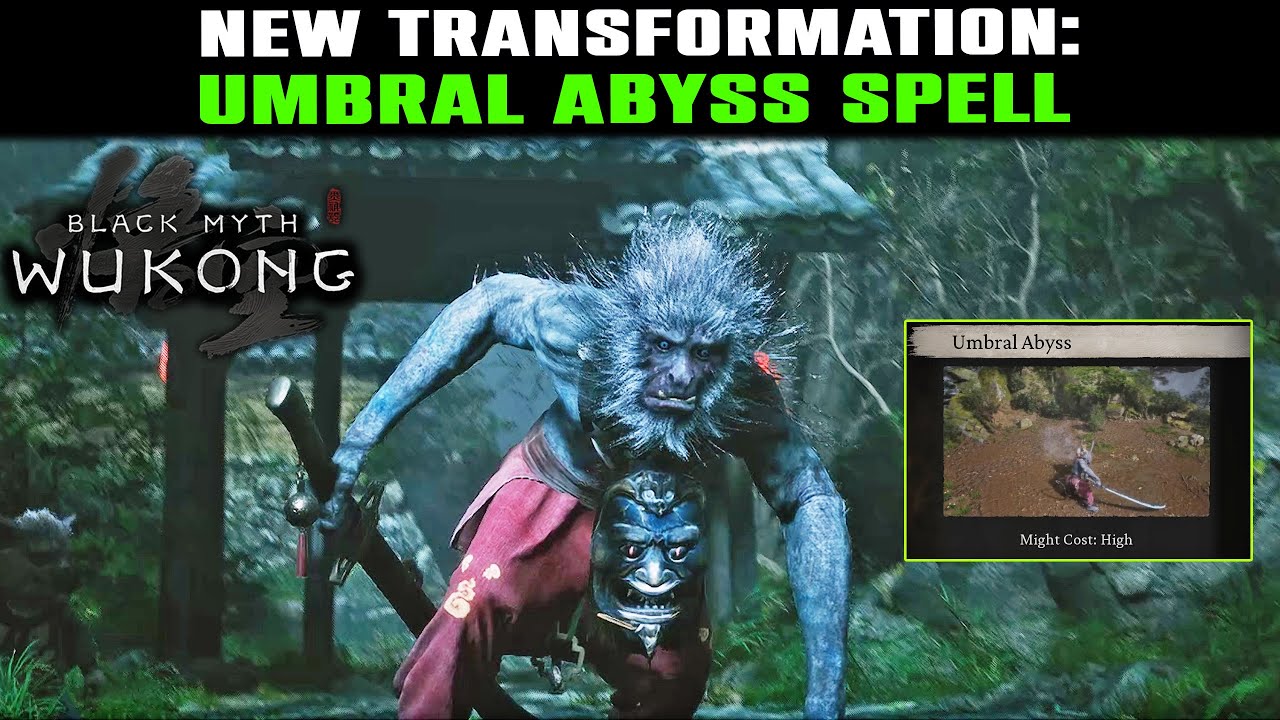 NEW TRANSFORMATION SPELL: Umbral Abyss Spell Location Guide (Macaque Chief) | Black Myth Wukong ...