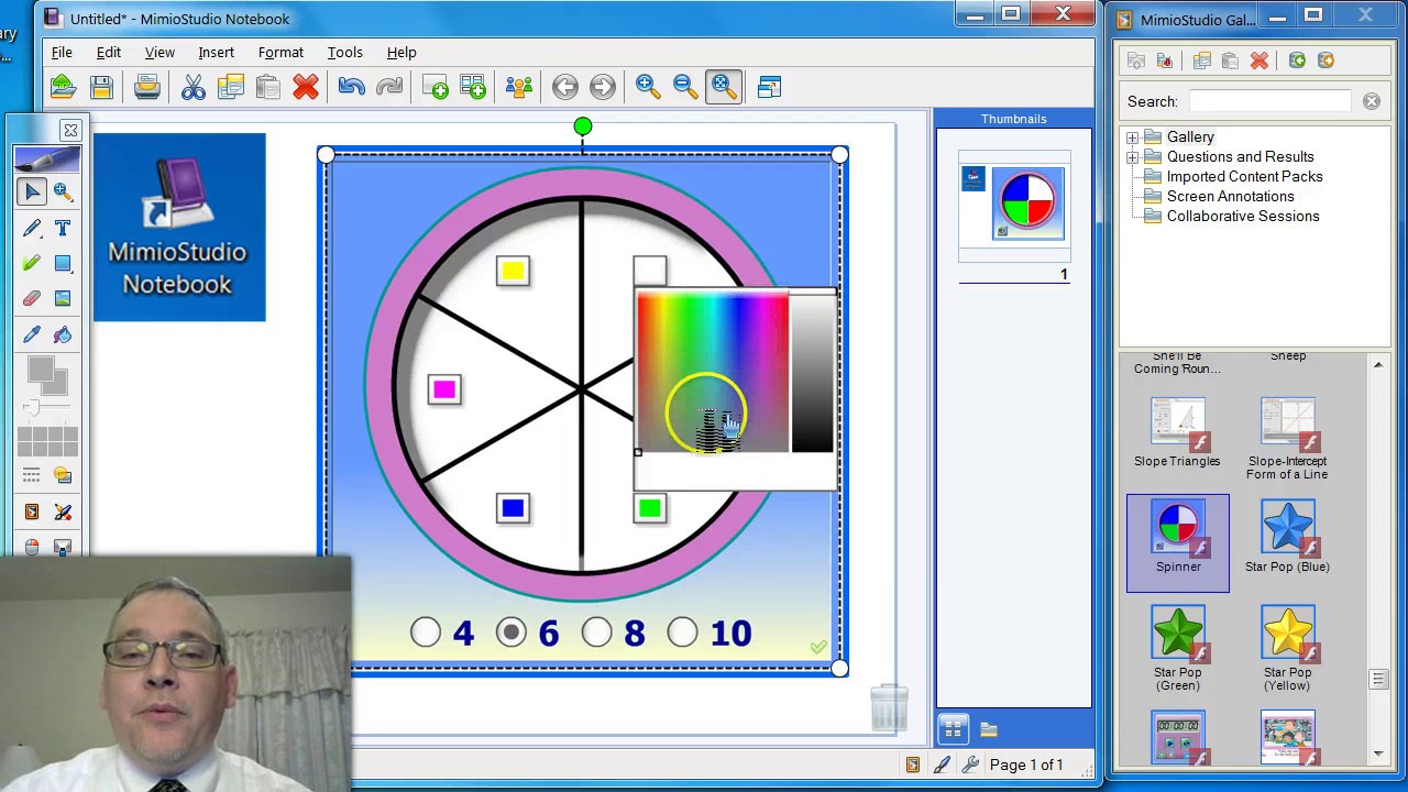 MimioStudio Notebook Gallery Tools - YouTube