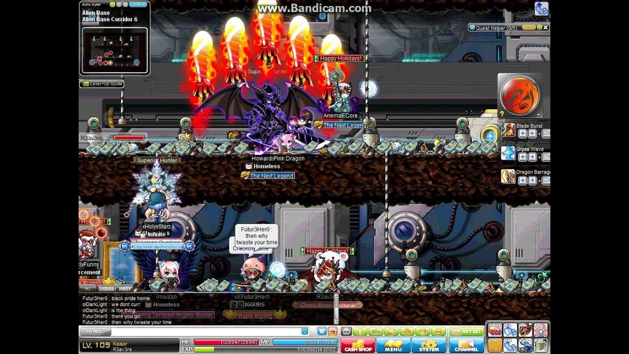 Maplestory NLC Aliens KS War Between Homeless Guild and Niggurs Guild ...