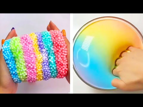 1 Saat Garip Tatmin Edici Slime ASMR Müzik Videosu Yok - Rahatlatıcı Slime 2022