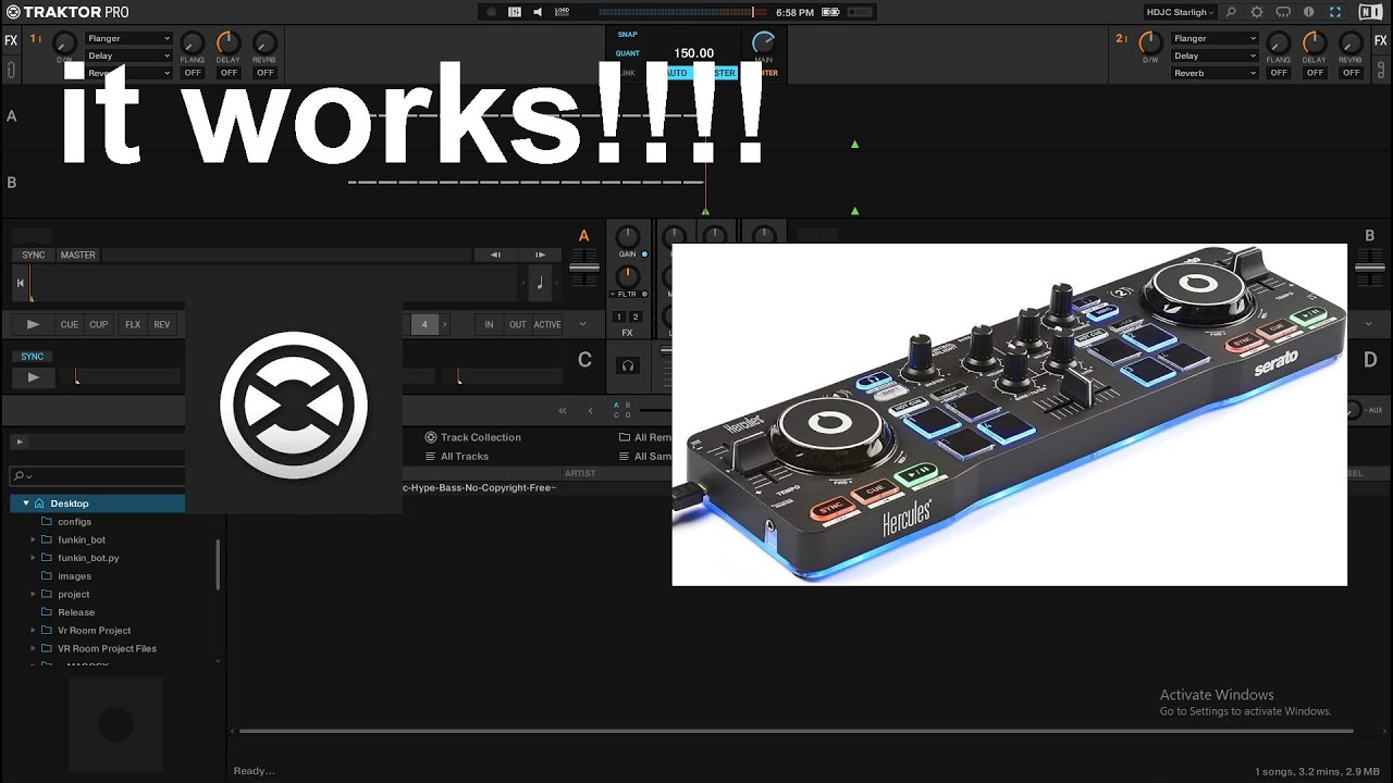 How to get Hercules starlight dj controller to work with traktor - YouTube