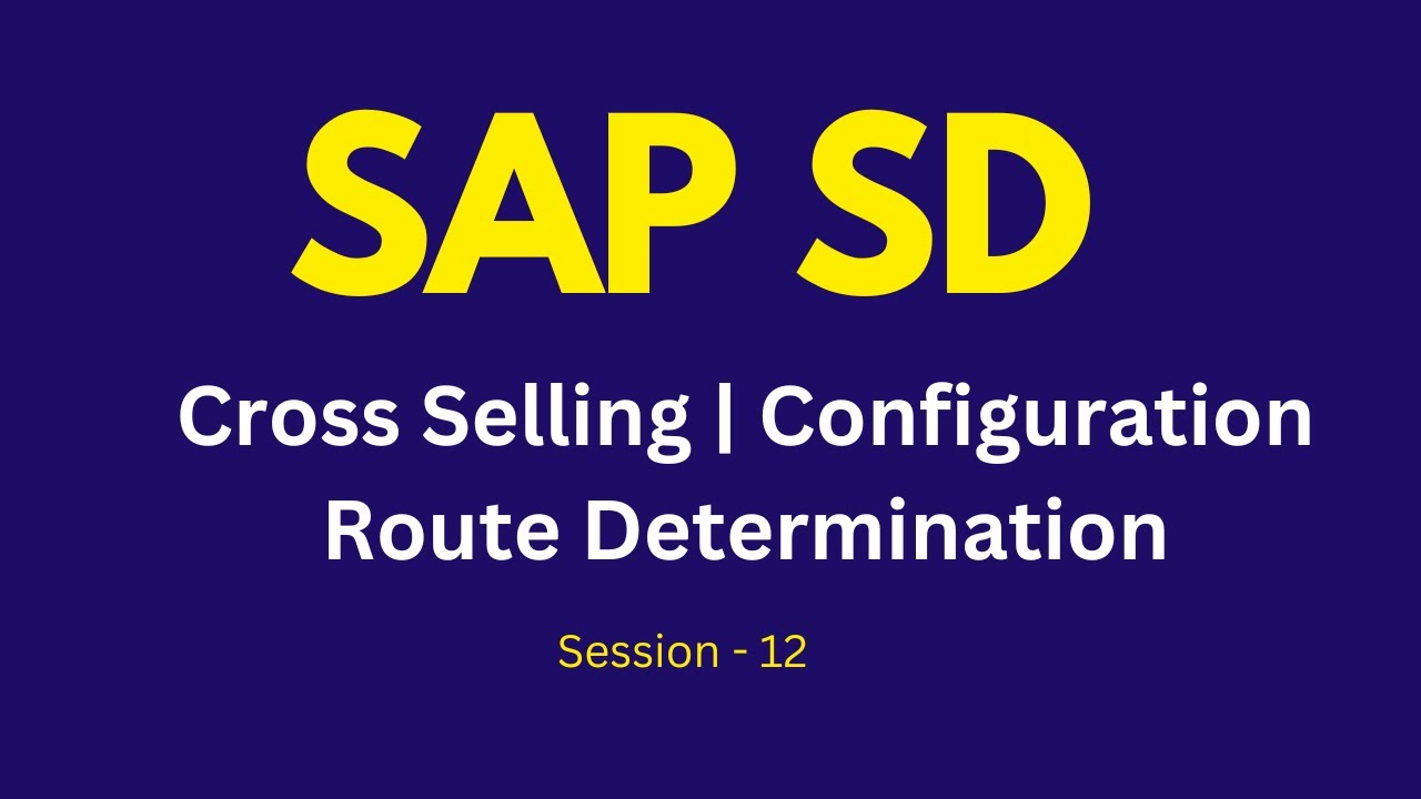 SAP SD Cross Selling Tutorial | Condition Techniques | Configuration ...