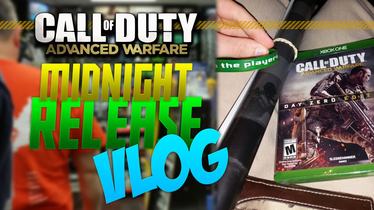 Call of Duty Advanced Warfare Midnight Release Vlog - YouTube