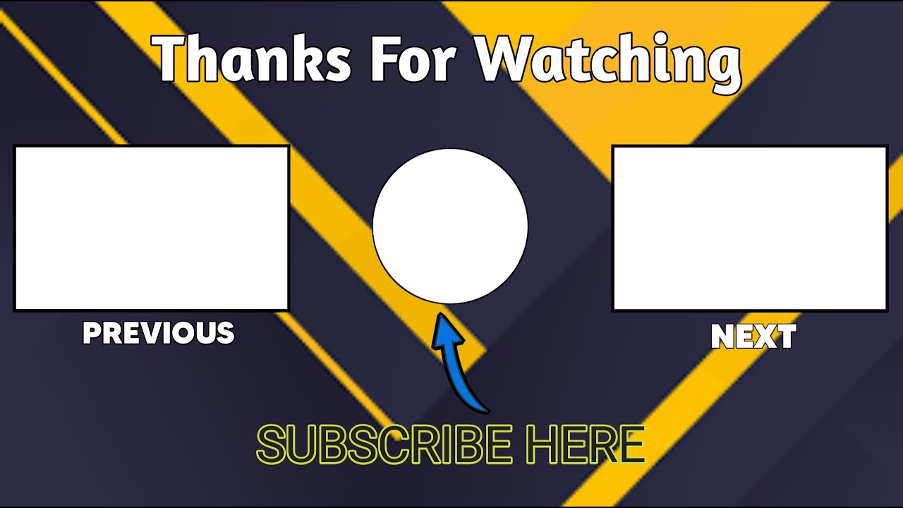 How To Make Outro For YouTube Videos (FREE & Easy) | Professional End ...