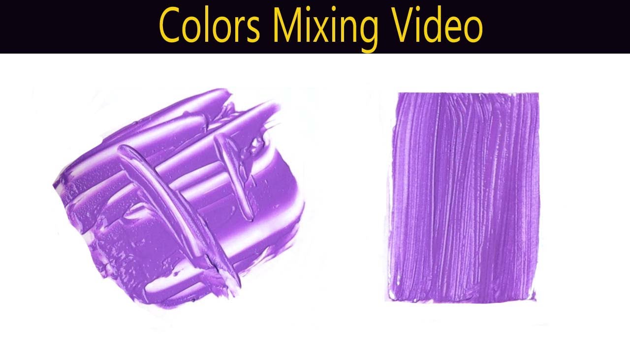 Which Two Colors Mix To Make Lavender Color - YouTube