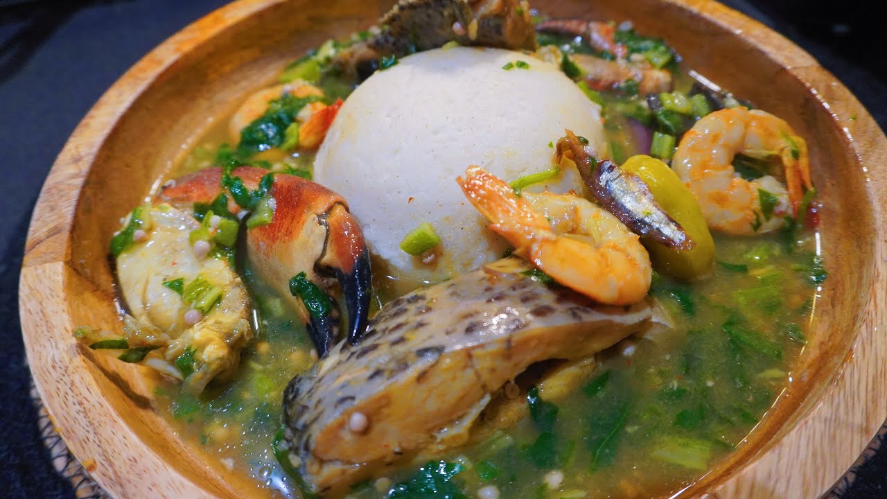 How to prepare seafood okra soup recipe | Volta Region’s most famous ...