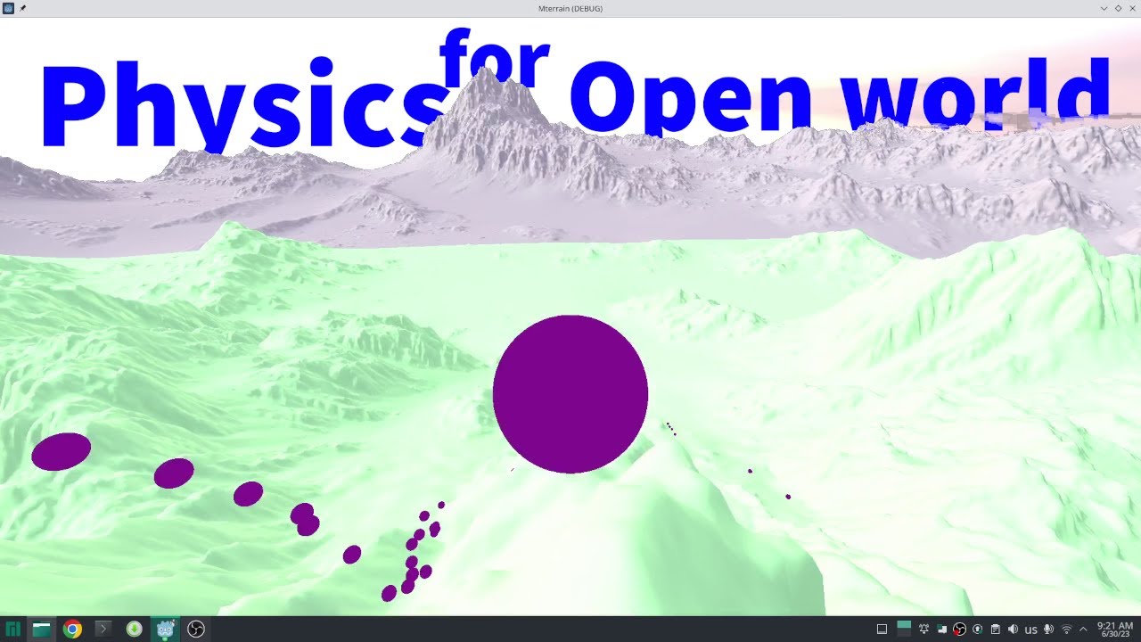 Physics for my open world Terrain - YouTube