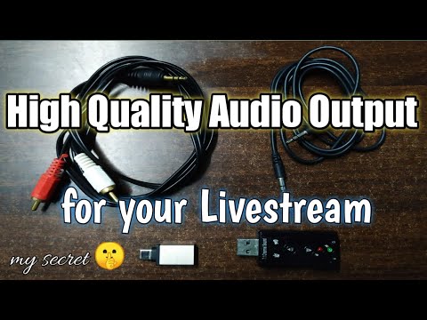 High Quality Audio Output for Your Livestream ( Tutorial ) - YouTube