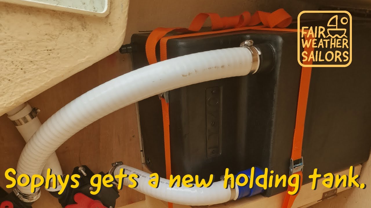 Holding tank fitted with bypass system - Fair Weather Sailors - YouTube