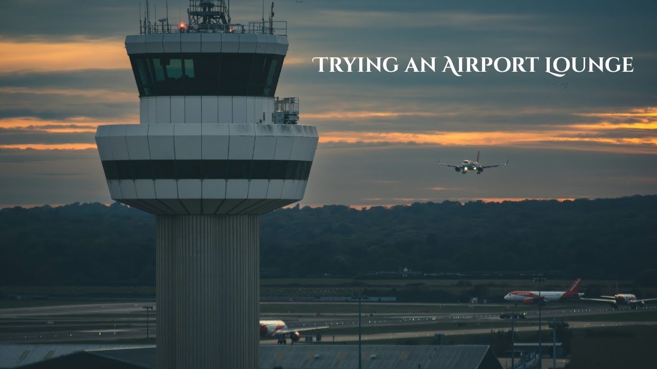 Trying an Airport Lounge | Gateway Lounge at Gatwick Airport - YouTube