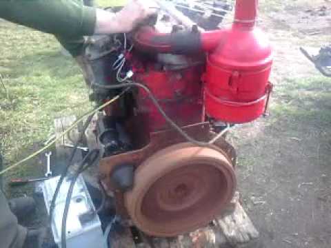 MTZ 50 motor tesztüzem - YouTube