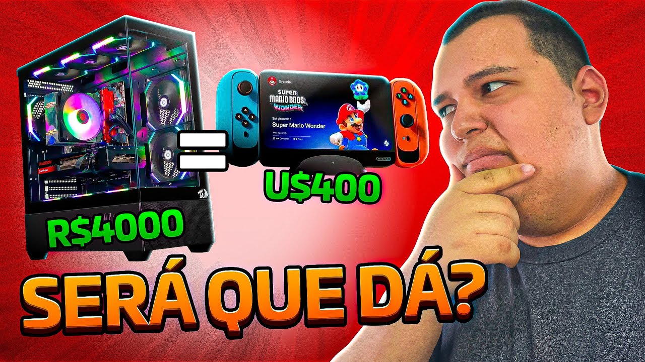 MONTANDO UM PC DE R$4000 COM AS SPECS VAZADAS DO NINTENDO SWITCH 2 ...