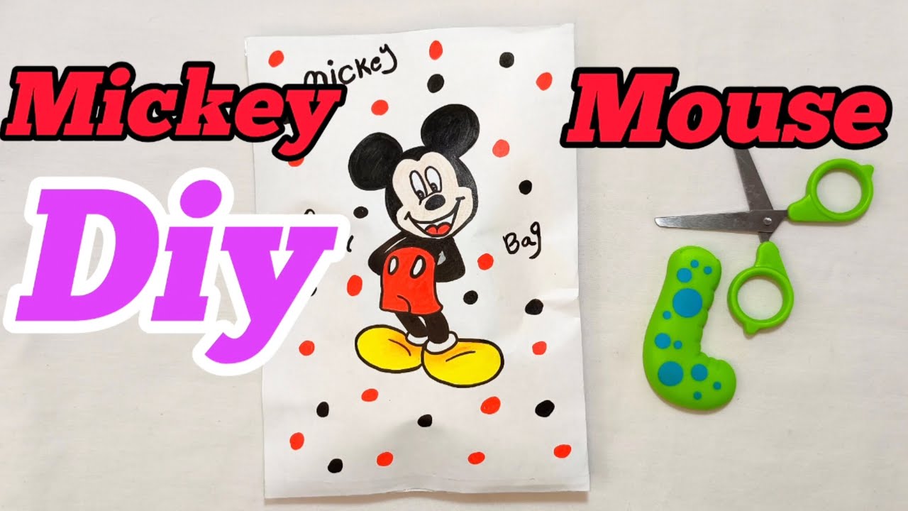 Paper Diy🩷 Mickey Mouse Paper Craft and unboxing - YouTube