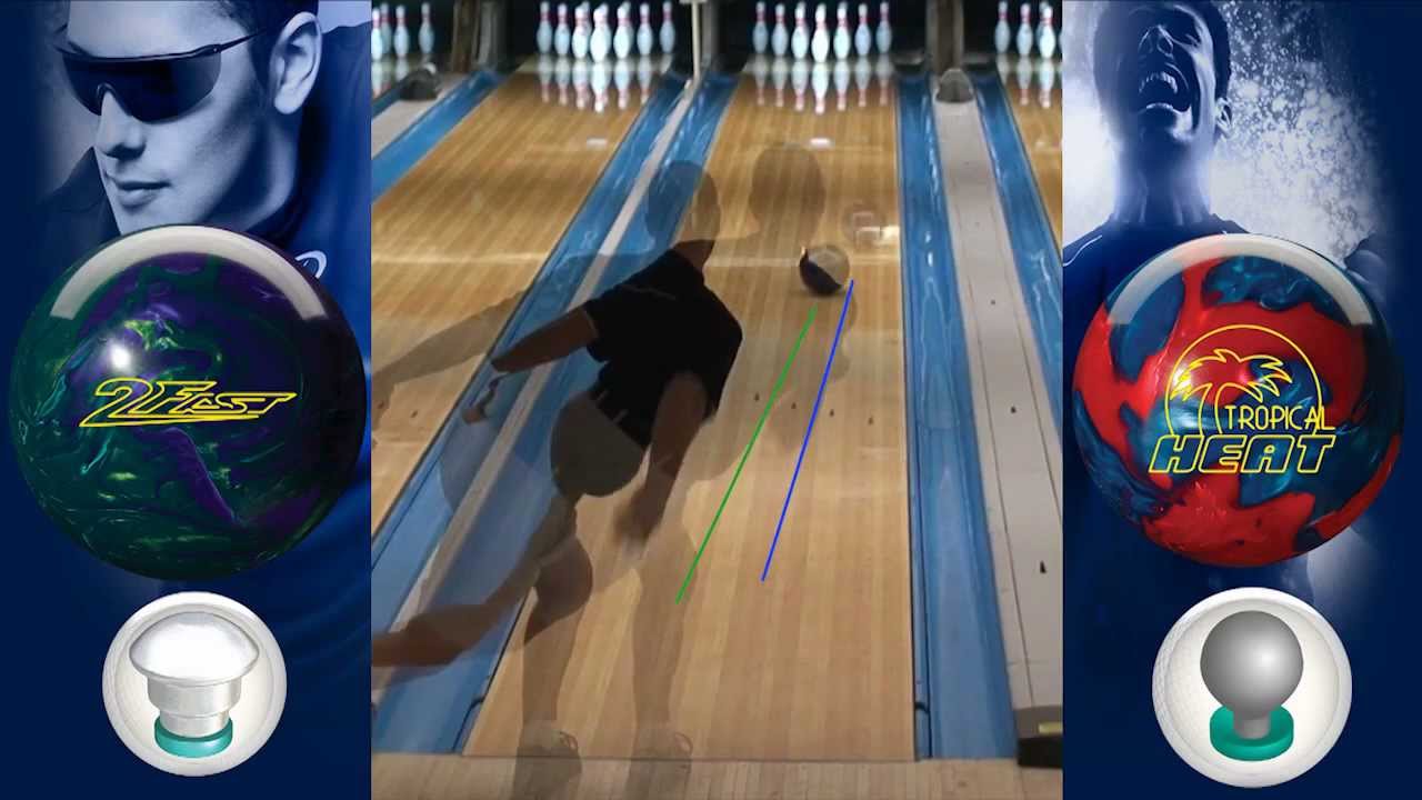 Storm 2Fast and Tropical Heat Red-Blue bowling balls by Chris Forry ...