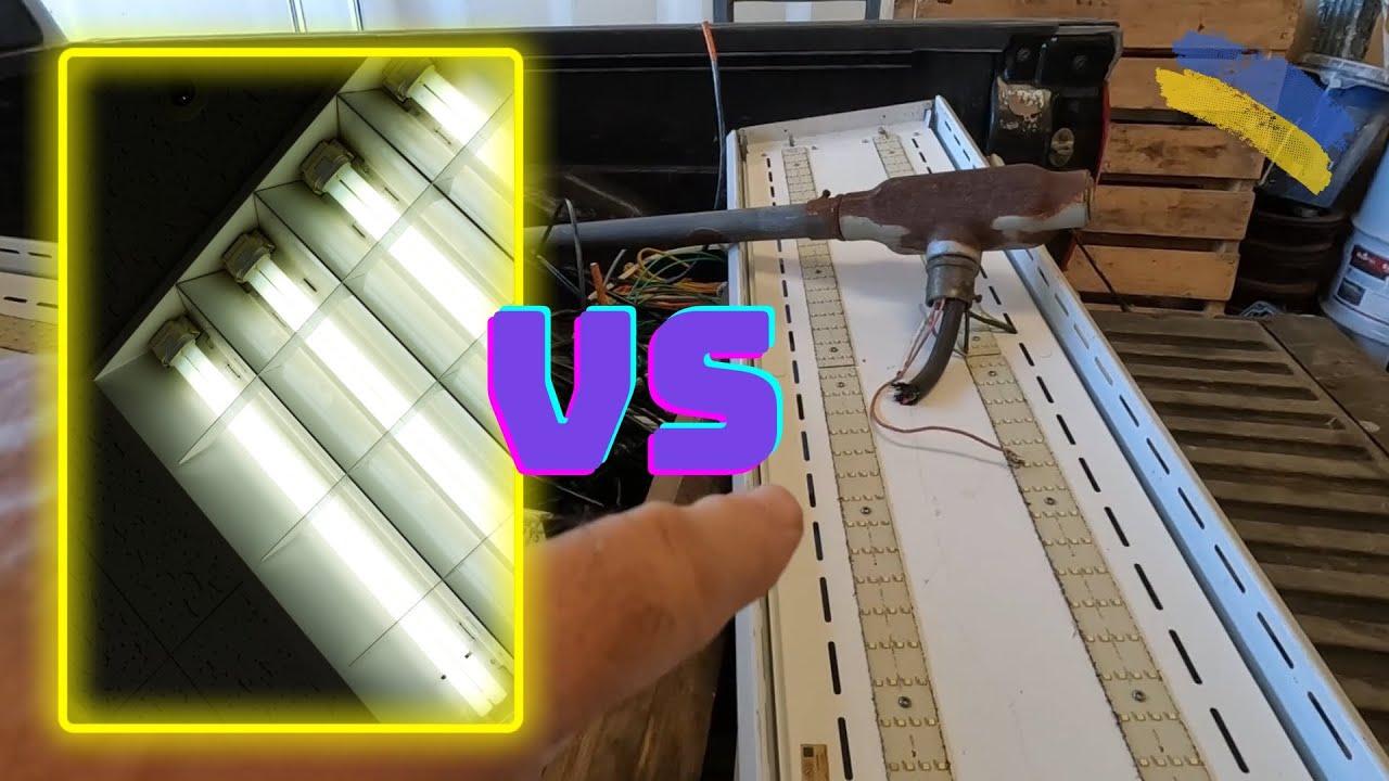 LED vs Tube Shop Light Scrap - YouTube