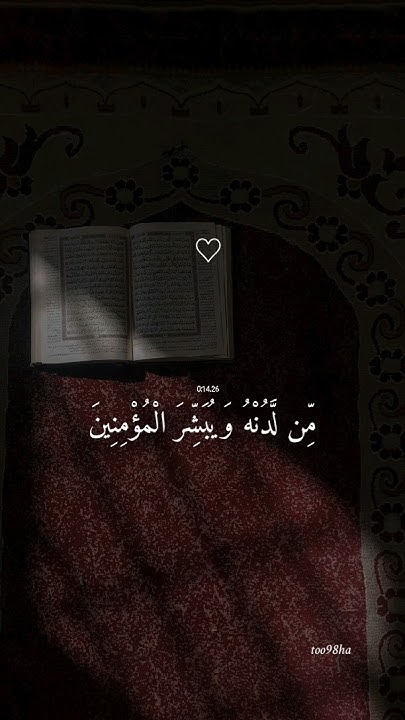 الحمد لله الذي انزل على عبده الكتاب ولم يجعل له عوجا 🥺🥀🤲📿 مقاطع دينية