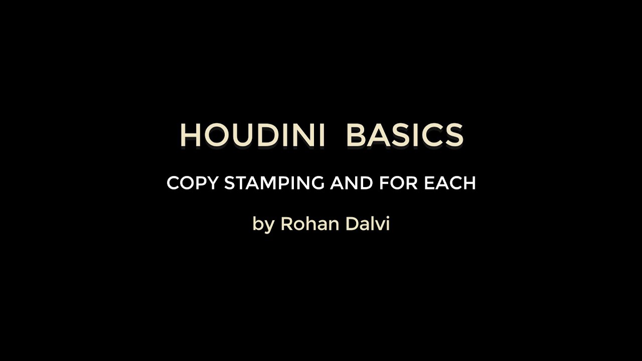Houdini Basics - Copy stamp and for each - YouTube