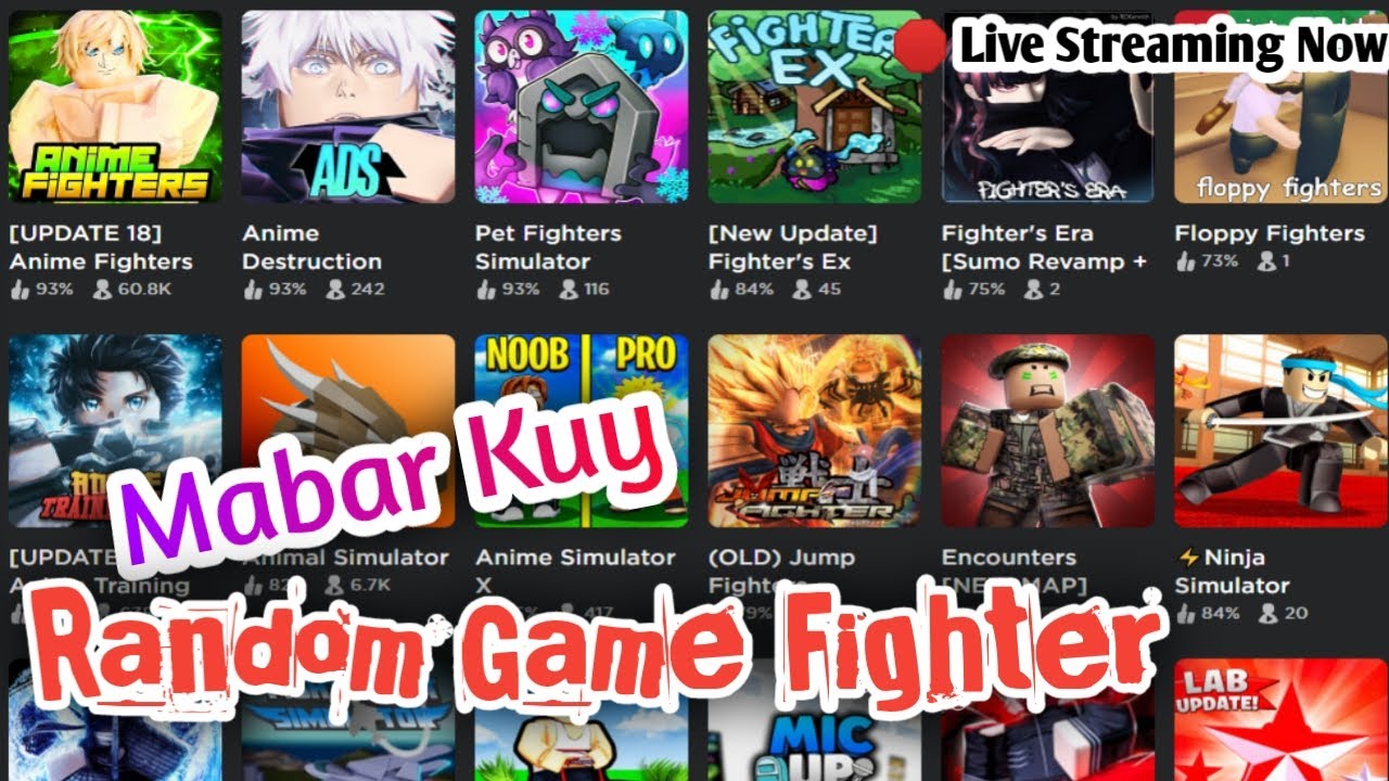 Mabar kuy.. Random Fighting Roblox - ROBLOX Indonesia - YouTube