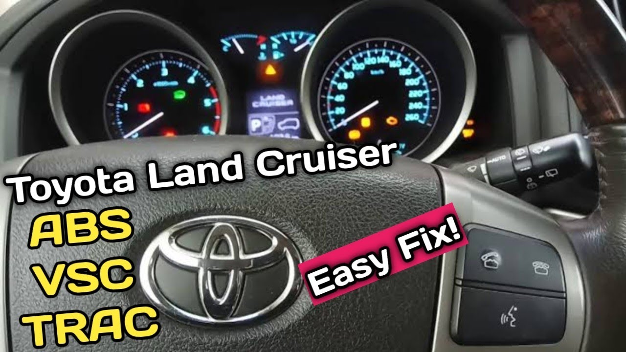 2016 Toyota Land Cruiser ABS, SAS, VSC Light On | Steering Angle Sensor ...