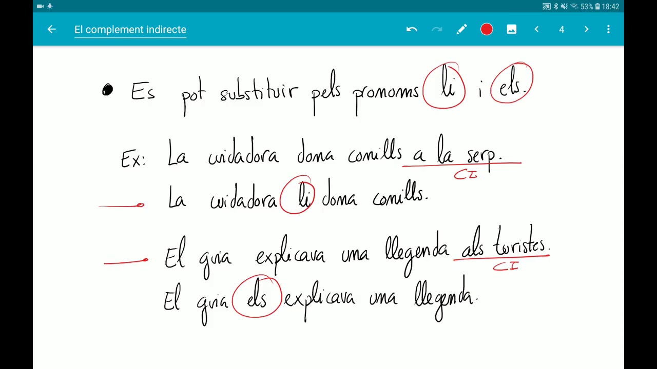 Els complements verbals: el complement indirecte - YouTube
