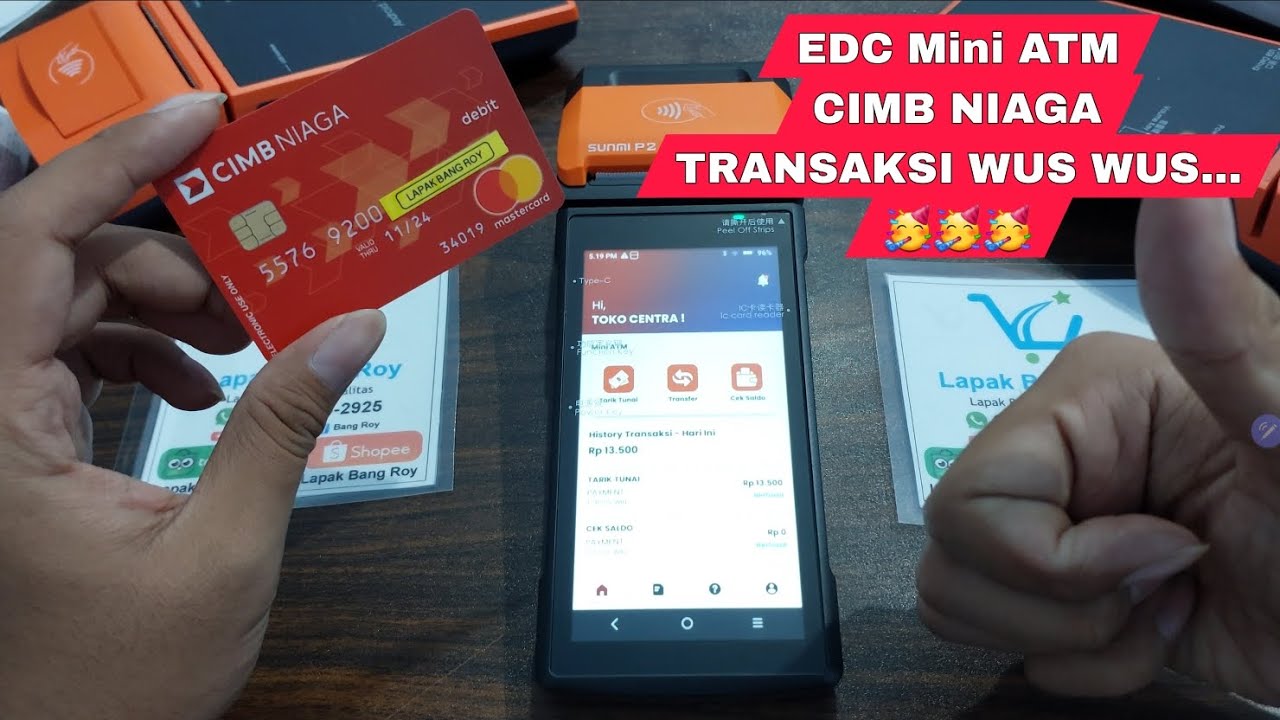 EDC Mini ATM Bank CIMB NIAGA ️ ️ ️ PELUANG USAHA AGEN LAKU PANDAI SEMUA ...