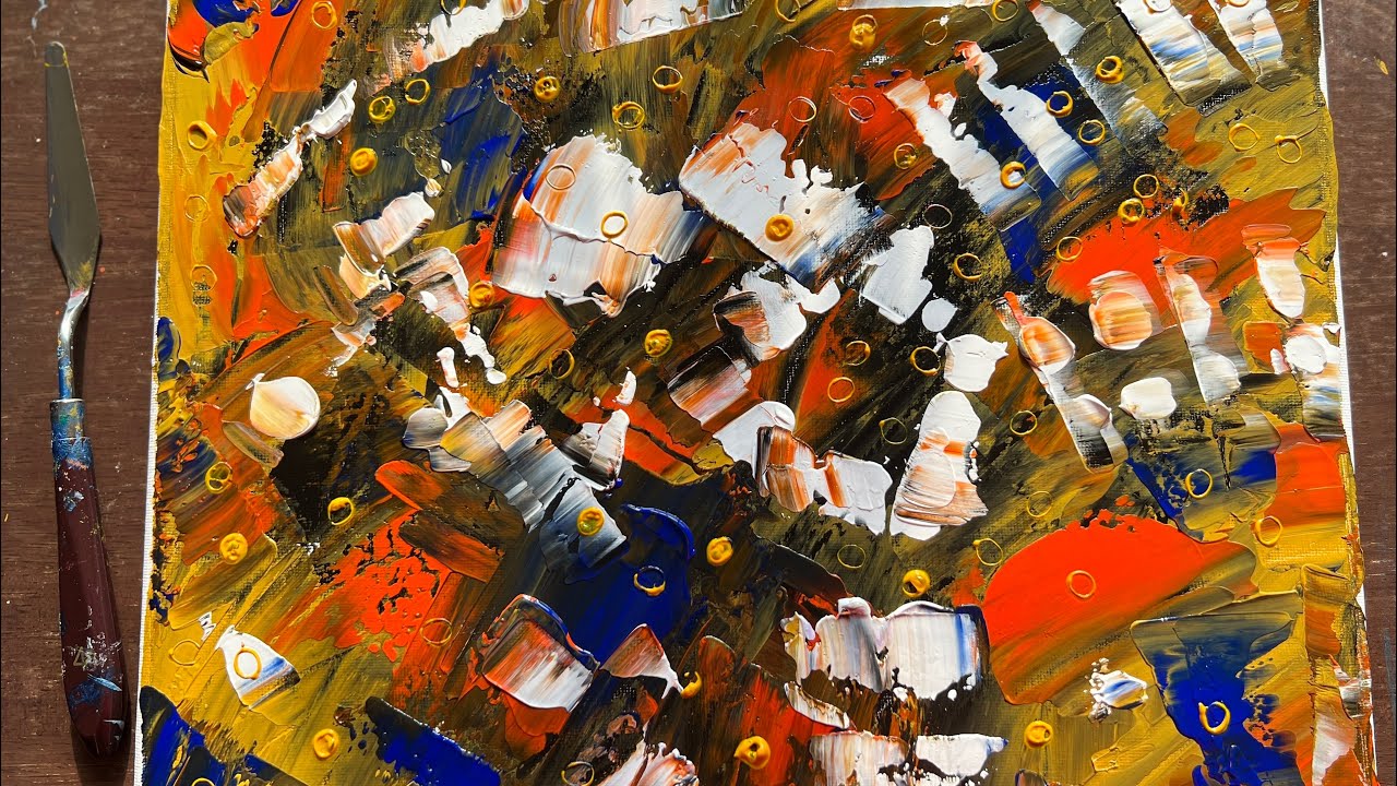 Intuitive Abstract art With Acrylic Paint 🎨 - Day 5 - YouTube