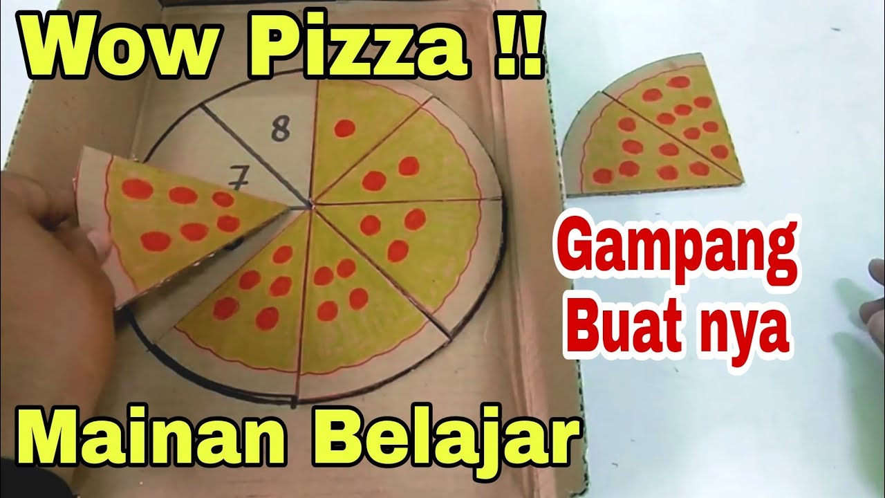 Cara membuat mainan pizza untuk belajar anak mengenal Angka - Mainan ...