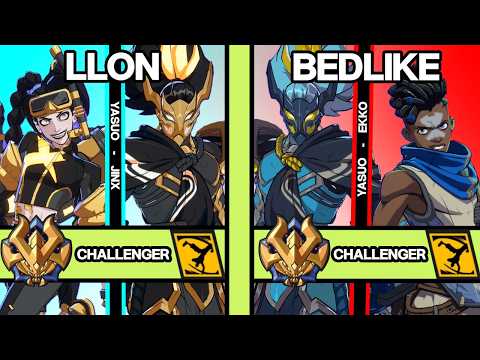 2XKO ▰ LLON (Yasuo-Jinx) vs BEDLIKE (Yasuo-Ekko) ▰ High Level Gameplay