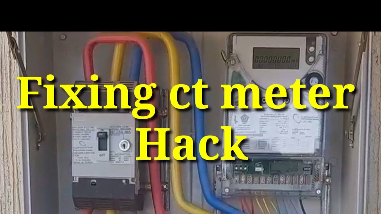 Replace Digetal ct meter - YouTube