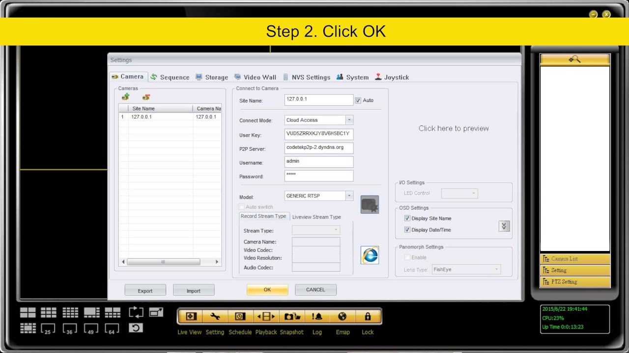 P2P Setting on PC-NVR - YouTube