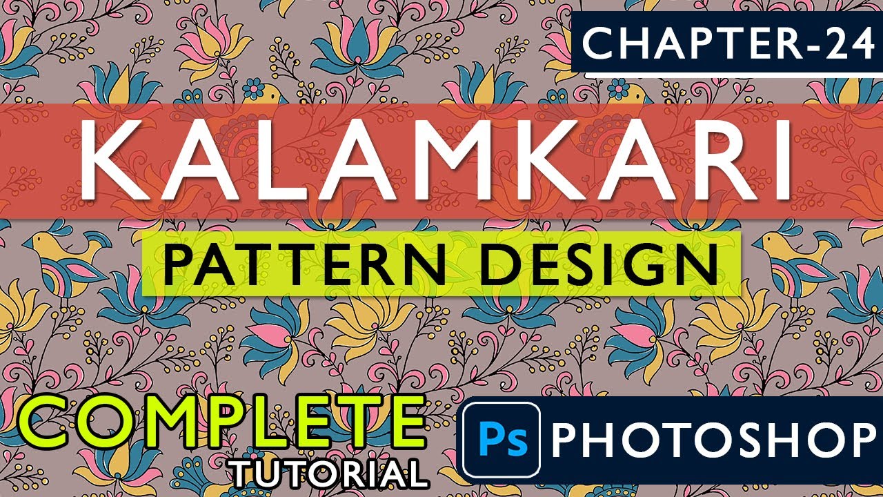 Kalamkari Pattern Design Tutorial Photoshop For Beginner | Surface ...
