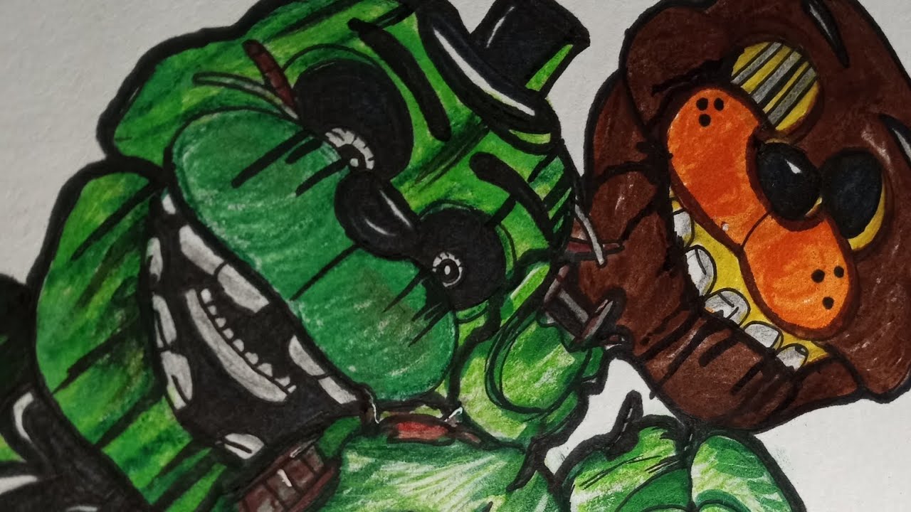 SpeedDrawing Phantom Freddy Five nights at Freddy's 3 Crew PT.2 #fnaf # ...