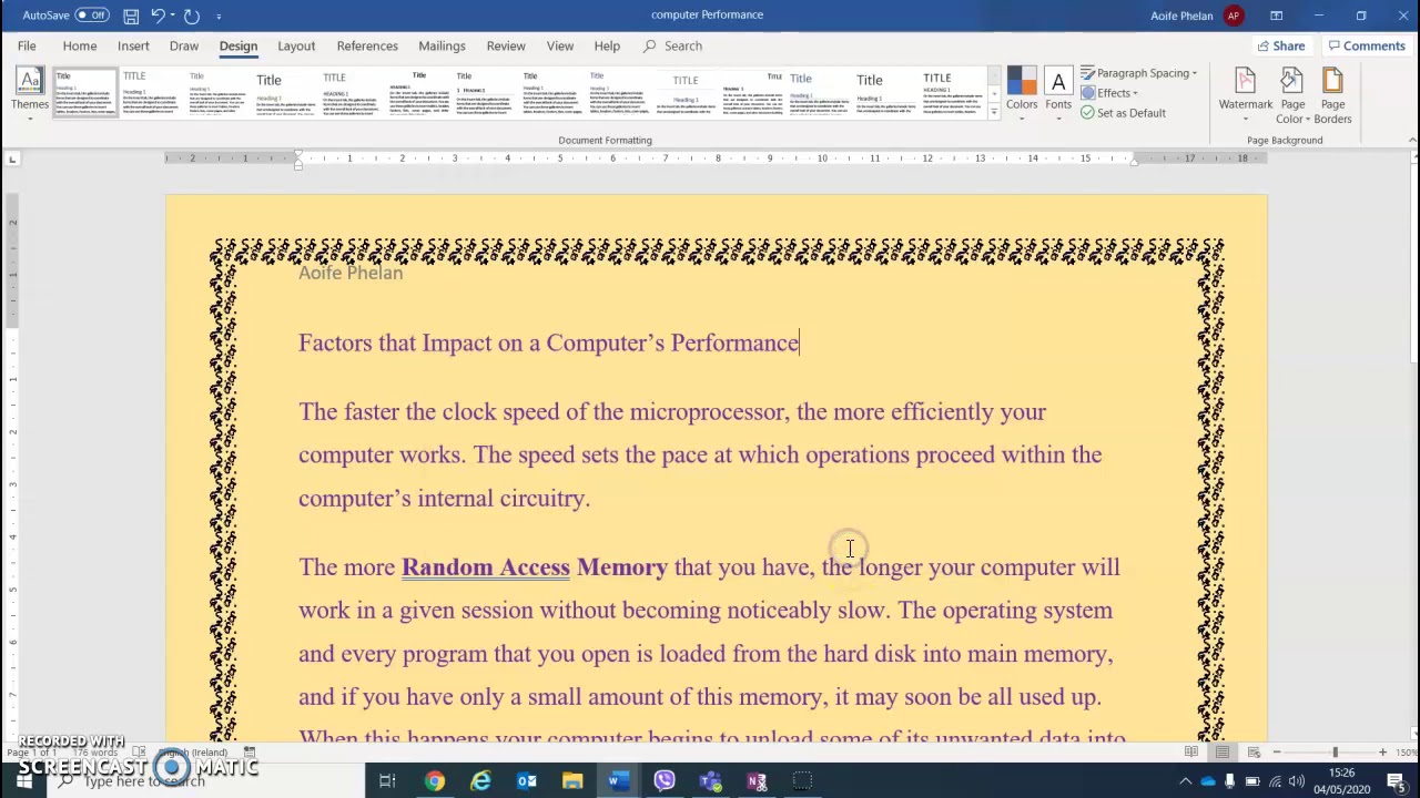 Microsoft Word Revision Exercise - YouTube