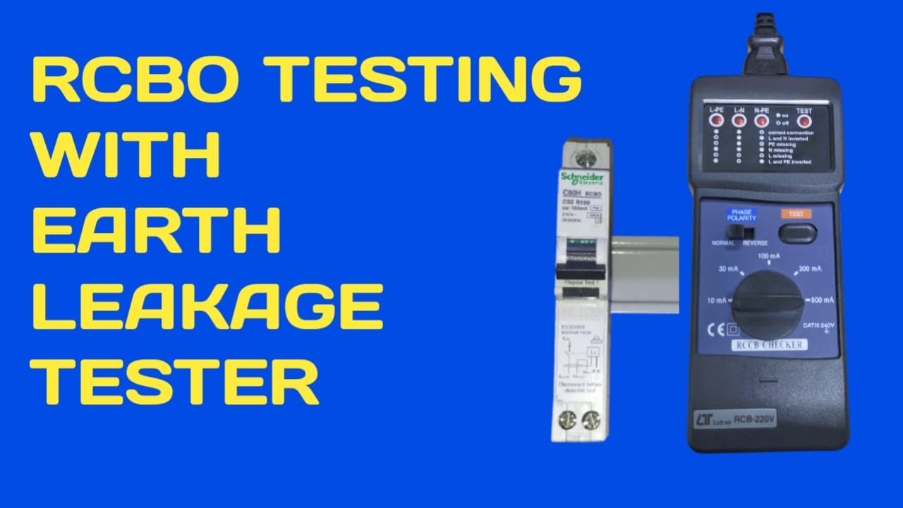 RCBO Connection || Trip Testing with Earth Leakage Tester - YouTube