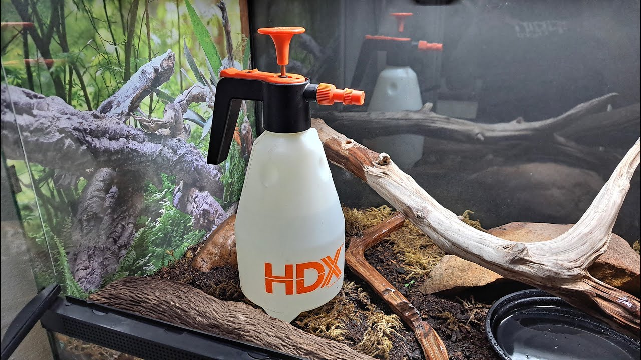 Reptile sprayer bottle HDX...how to keep it working - YouTube