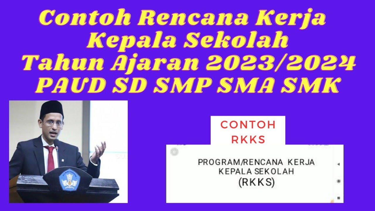 Contoh Rencana Kerja Kepala (RKKS) SekolahTahun Ajaran 2023/2024 ...