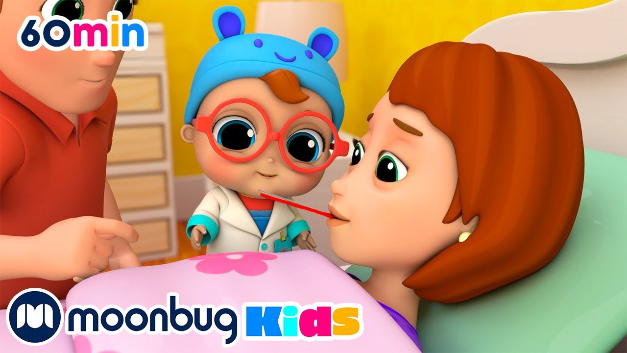 A Mamãe está Dodói | 1 HORA DE LITTLE ANGEL | Moonbug Kids - Músicas ...