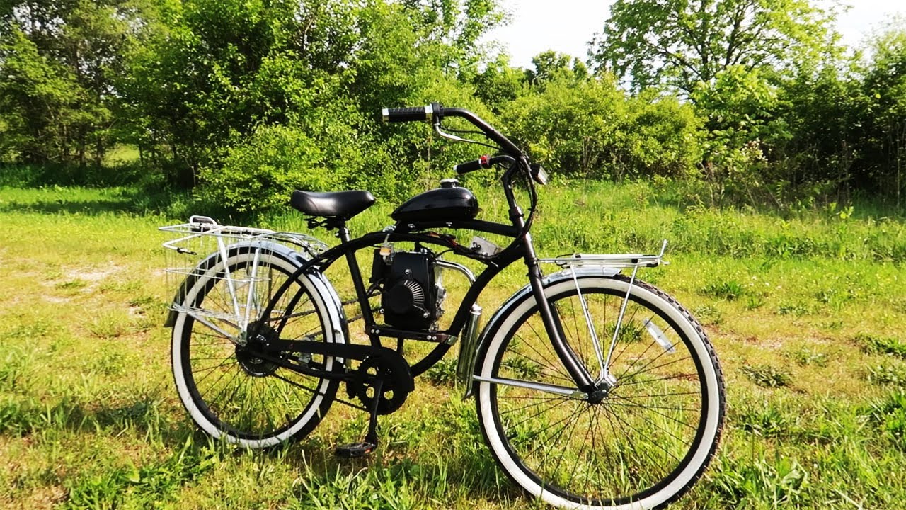 Motorized Bicycle 4 Stroke Walkaround Plus Start up - YouTube