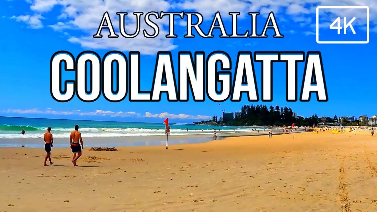Coolangatta Beach Walk in 4K | Popular Gold Coast Beach in Spring Time ...