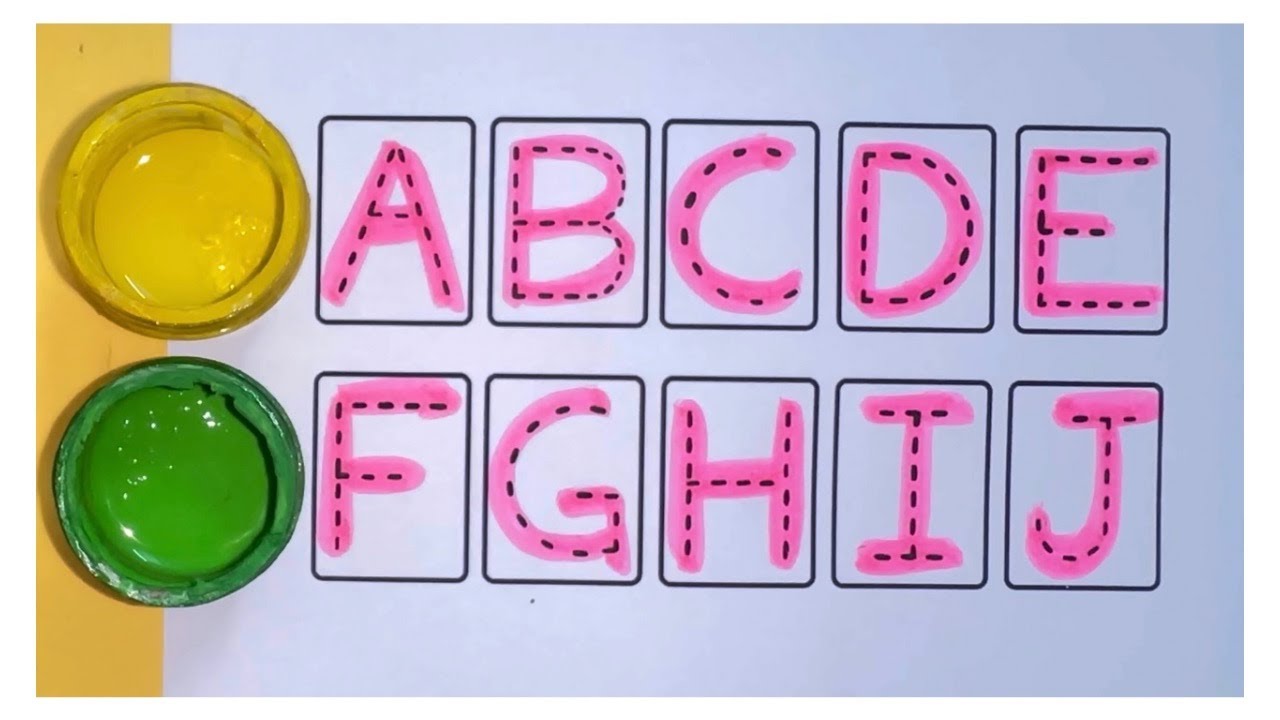 A for Apple , B for ball , C for Cat | Learn ABCDEFGHIJ for Beginners ...