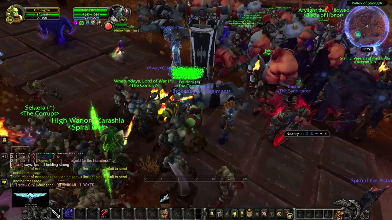 WoW ISR Multiboxer crashes realm intentionally EmeraldDream - YouTube