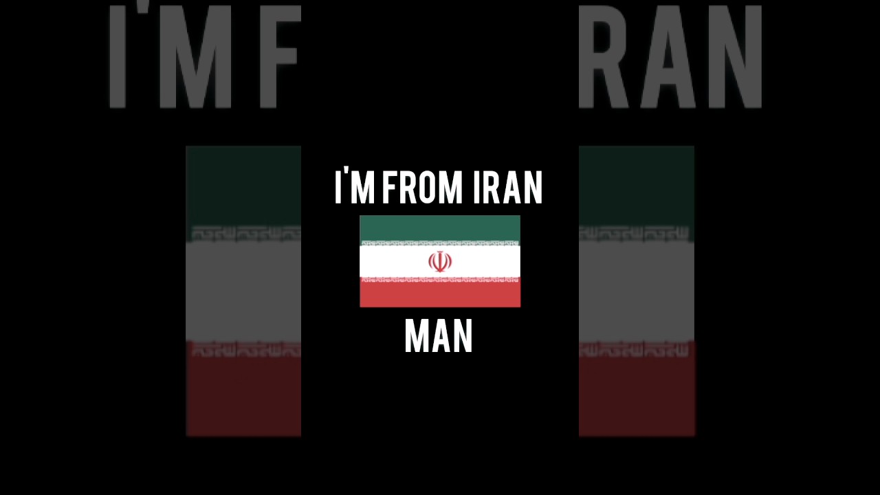 I am a man from Iran / I am Persian / I am Aryan🇮🇷☀️🦁Long Live Iran ...