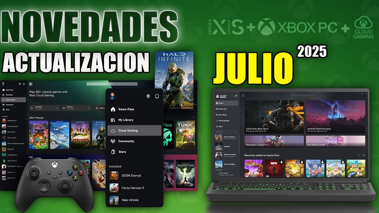 NOVEDADES ACTUALIZACION ECOSISTEMA XBOX | JULIO 2025 - YouTube