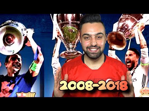 TÜM ŞAMPİYONLAR LİGİ FİNALLERİ ! 2008 - 2018
