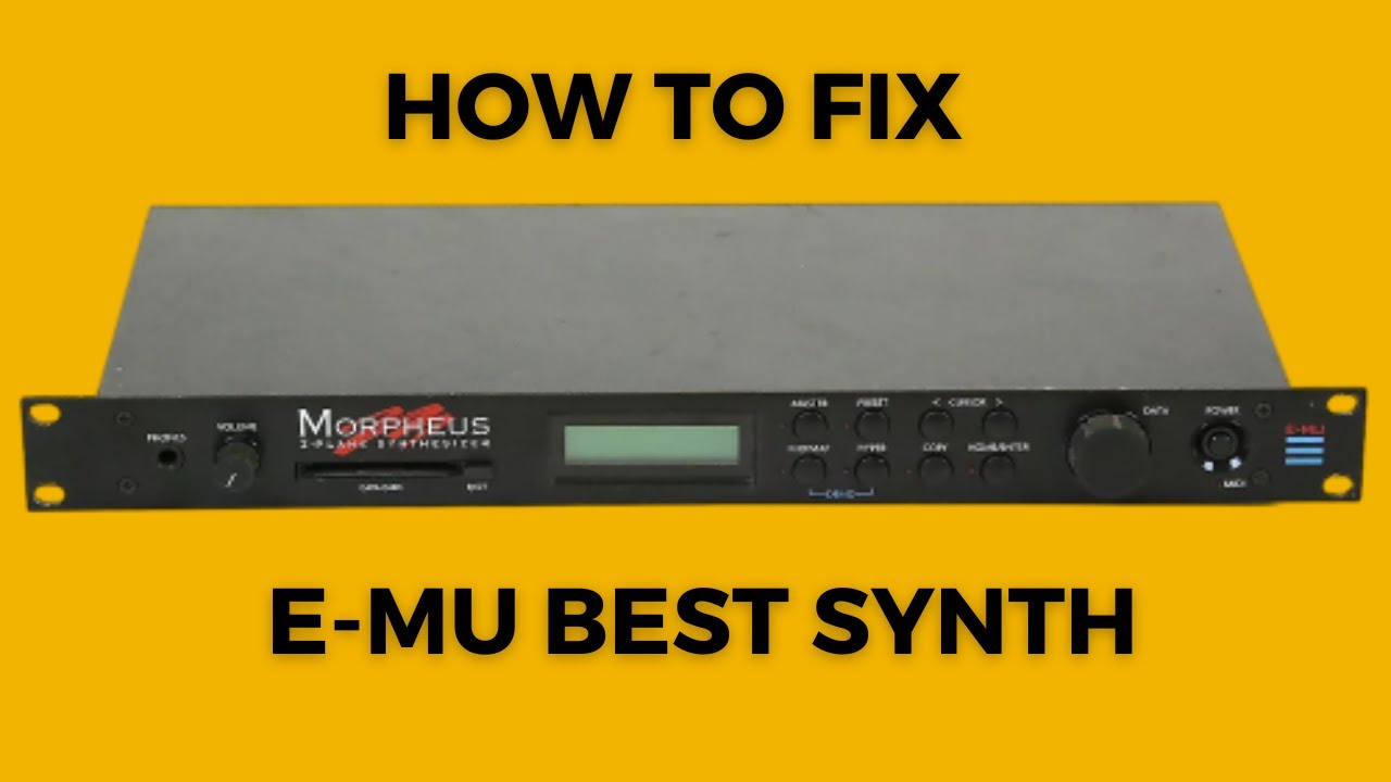 E-MU MORPHEUS SYNTH - Fix No Screen + No Sound (BATTERY Installation) - YouTube