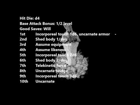 D&D 3.5 Prestige Class Reviews #25  --  The Psion Uncarnate